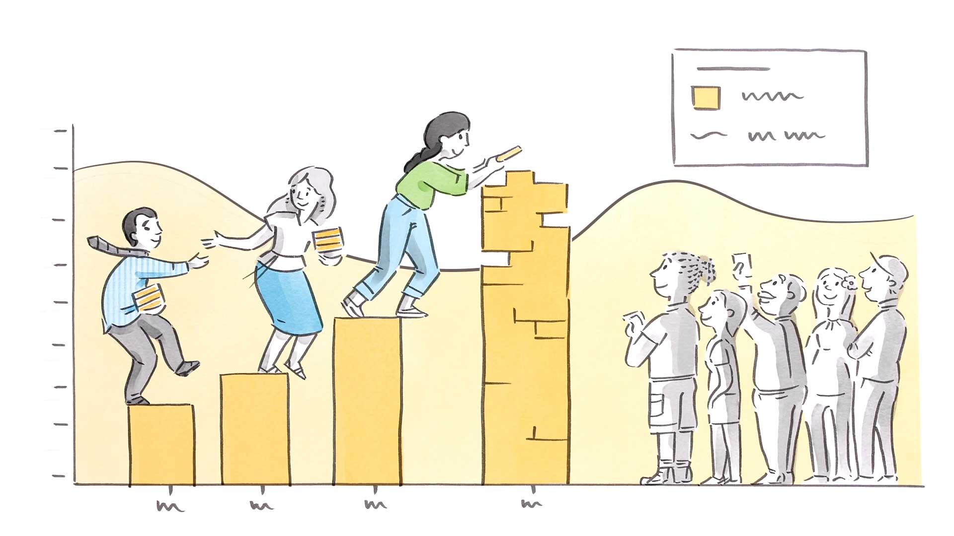 Illustrations for Finance - Sketch Group